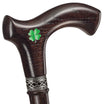 Custom Wooden 4 Leaf Shamrock Irish Cane Or Walking Stick