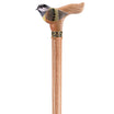 Custom Wooden Ladies Bird Walking Cane - Handcrafted Artistic Design