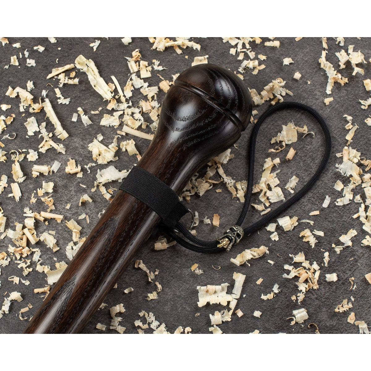 Hand Carved Solid Oak Wooden Knob Handle Self Defence Cane