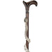 Custom Carved Wooden Coiled Rattle Snake Cane Head or Walking Stick