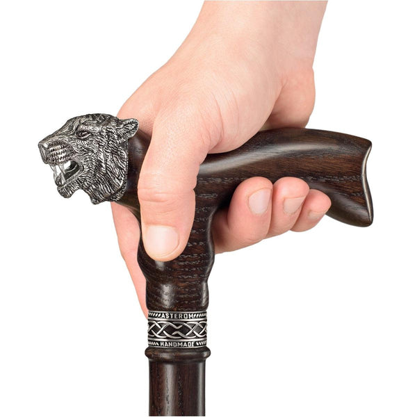 Unique Custom Hand made Wooden Tiger Cane or Walking Stick