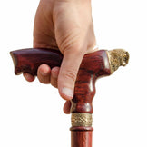 Unique Custom Solid Wood Owl Cane Or Walking Stick